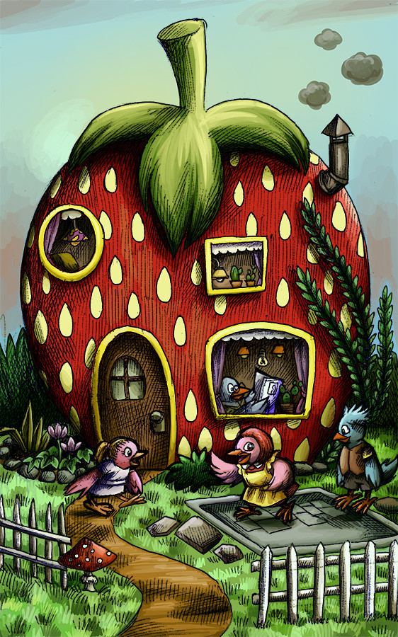 ArtStation - strawberry house