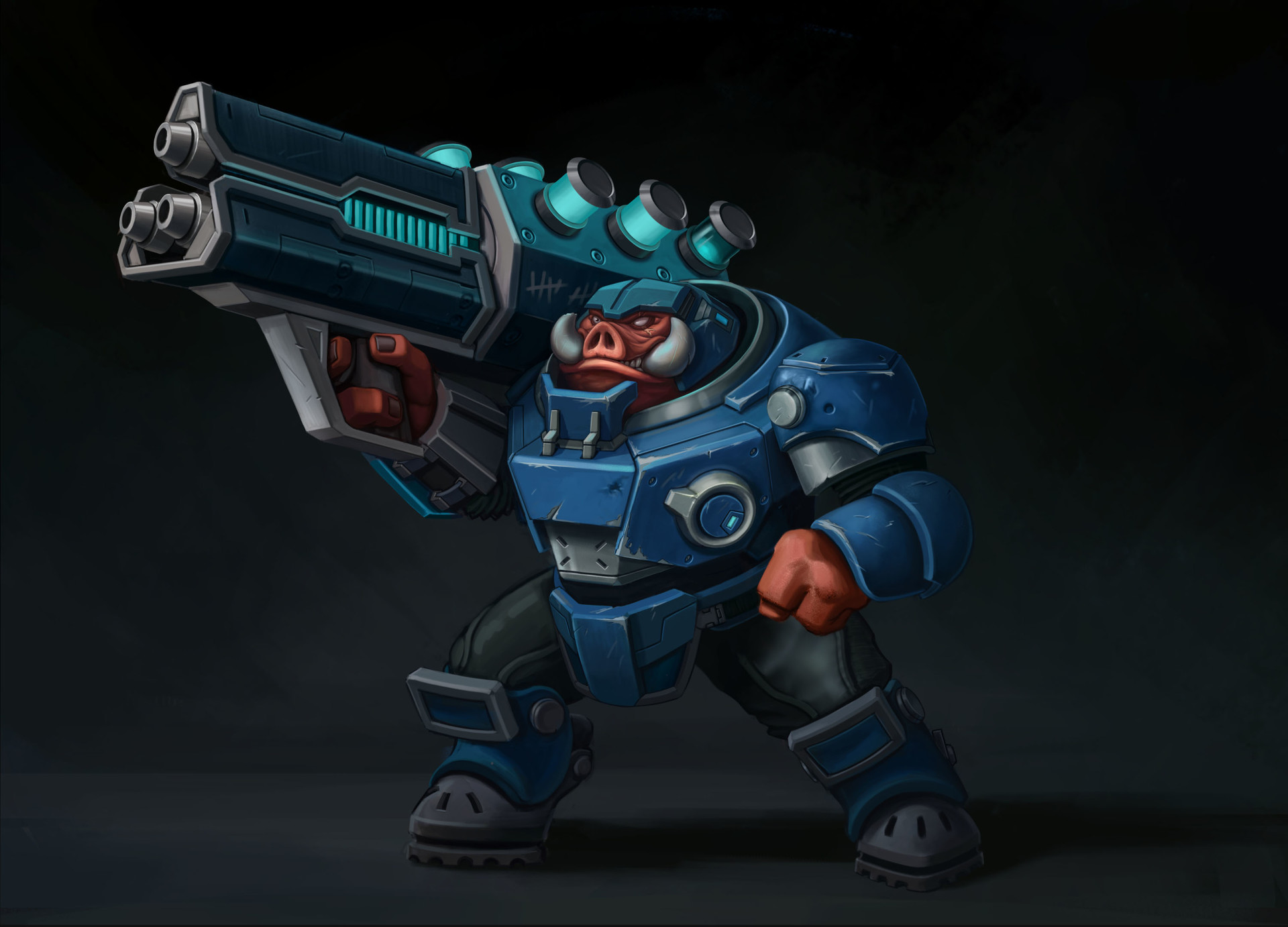 ArtStation - Sci-fi boar01