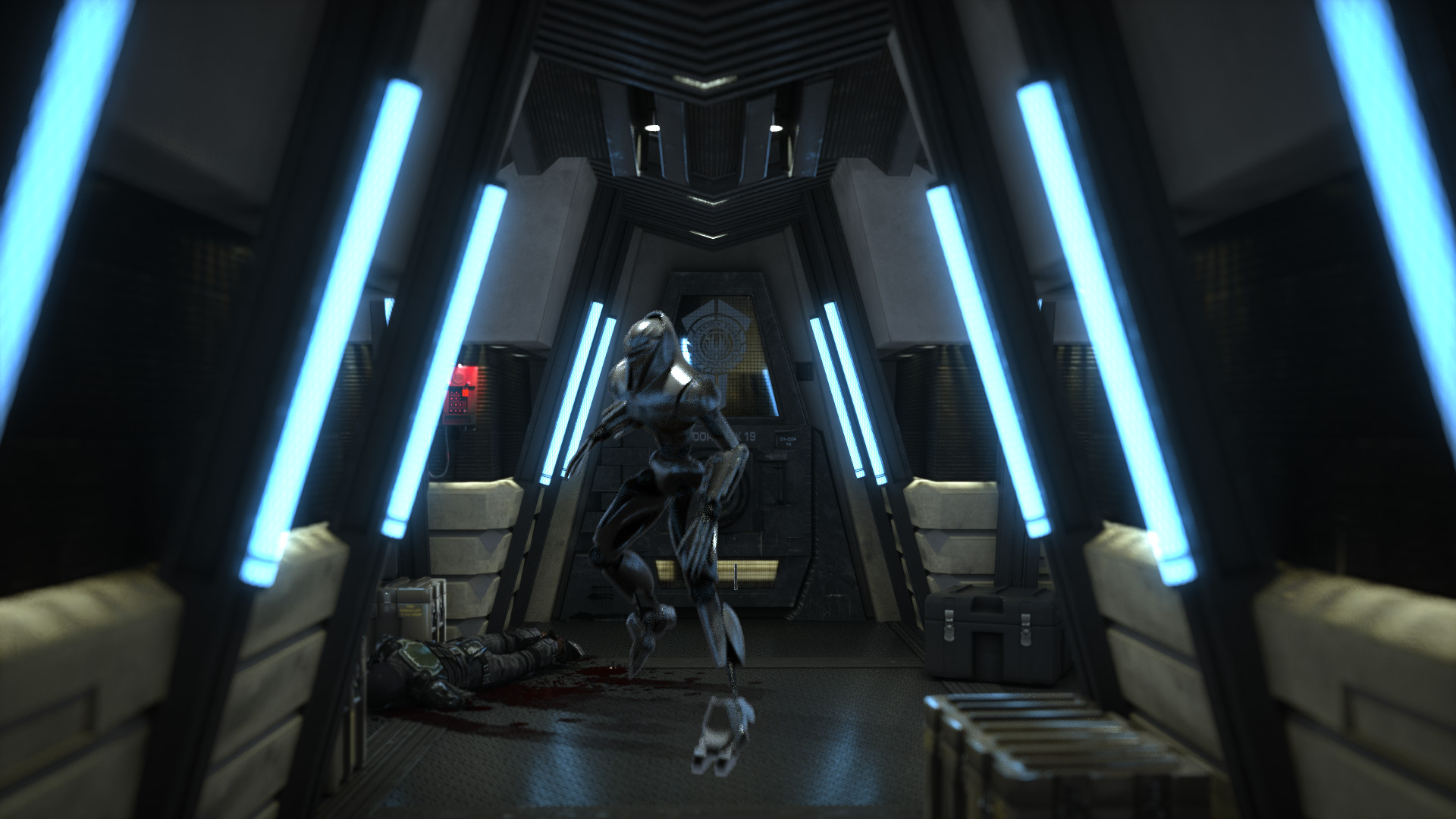 Brandan Lee - Battlestar Galactica Hallways