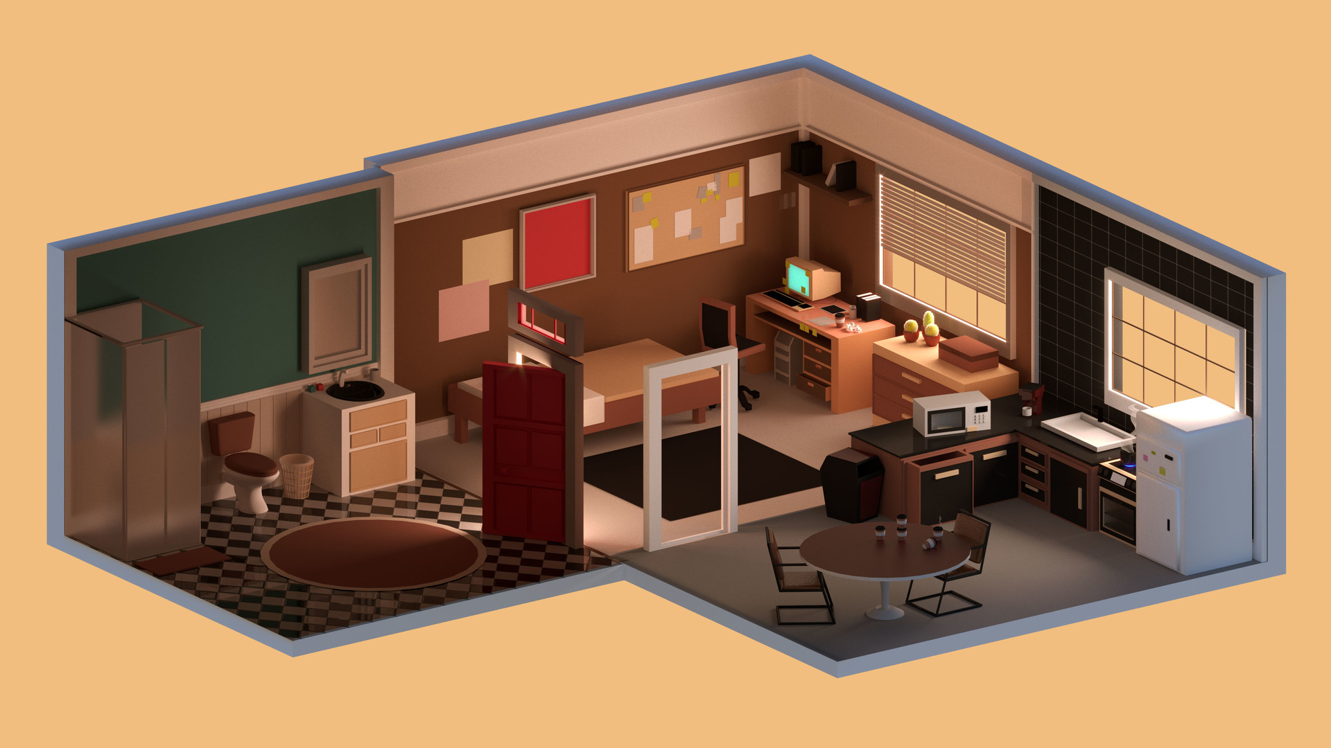 ArtStation - Isometric house