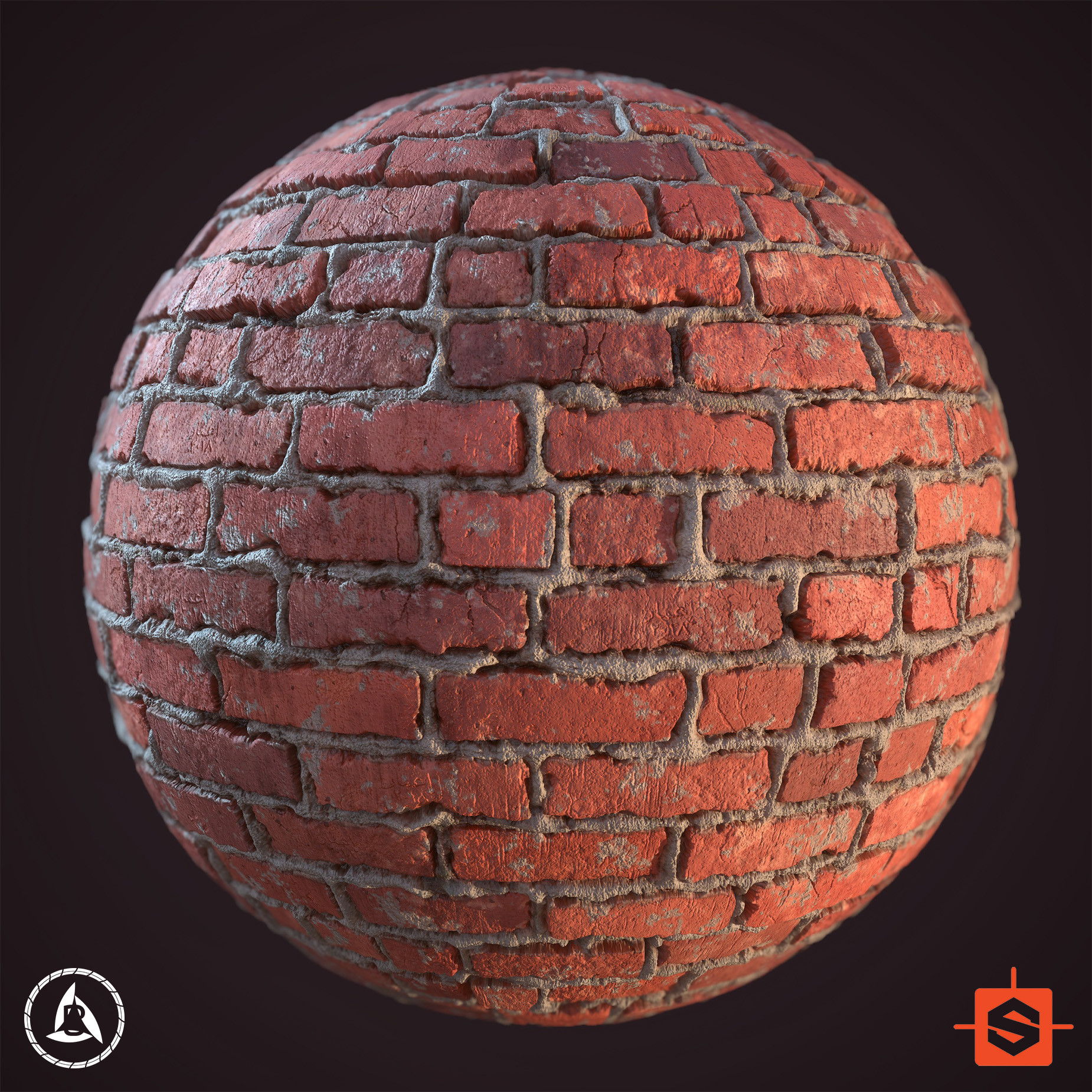 ArtStation - Brick Wall study