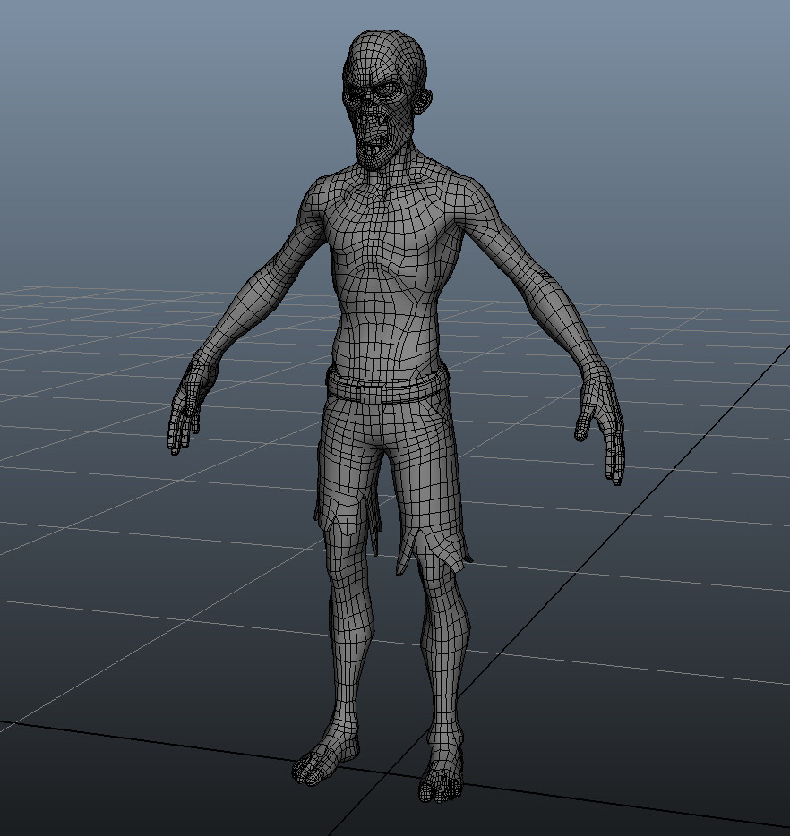 Damien Devaux - Fully Rigged Zombie