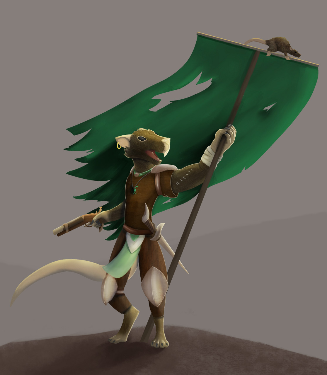 ArtStation - Rat Flag-bearer