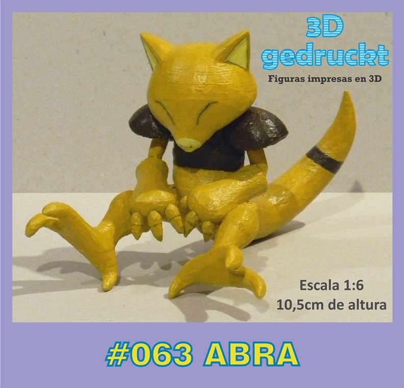 ArtStation - Pokemon Abra 3D Printed