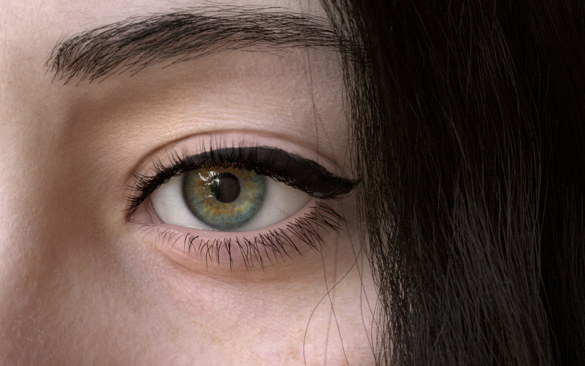 ArtStation - Female eye close-up