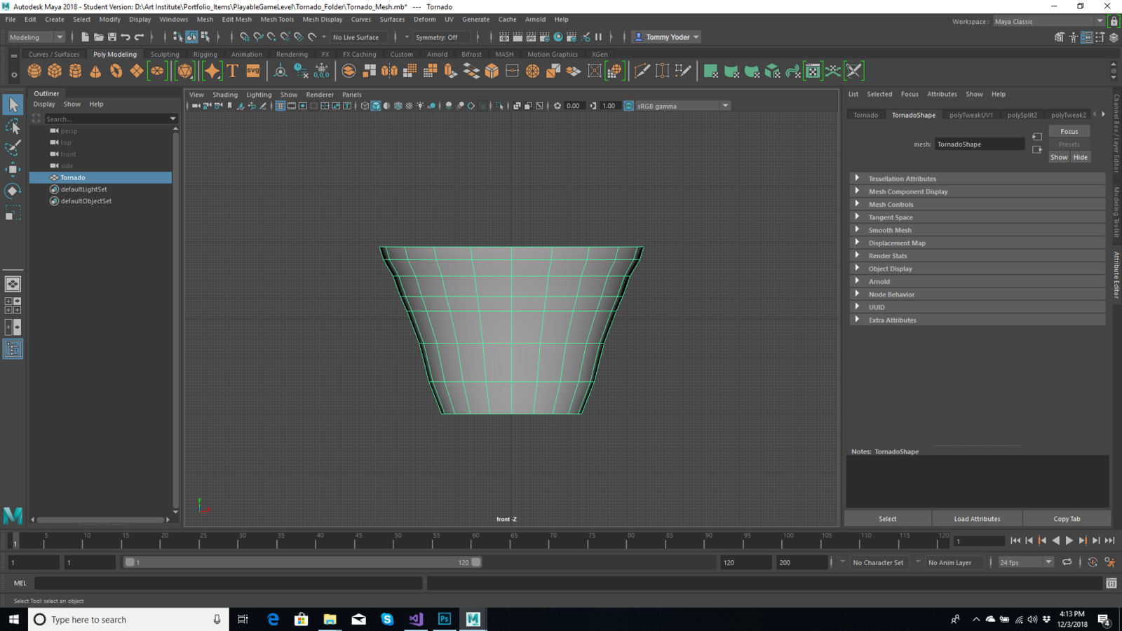 Tommy Yoder - VFX Artist - Tornado Sandstorm Effect