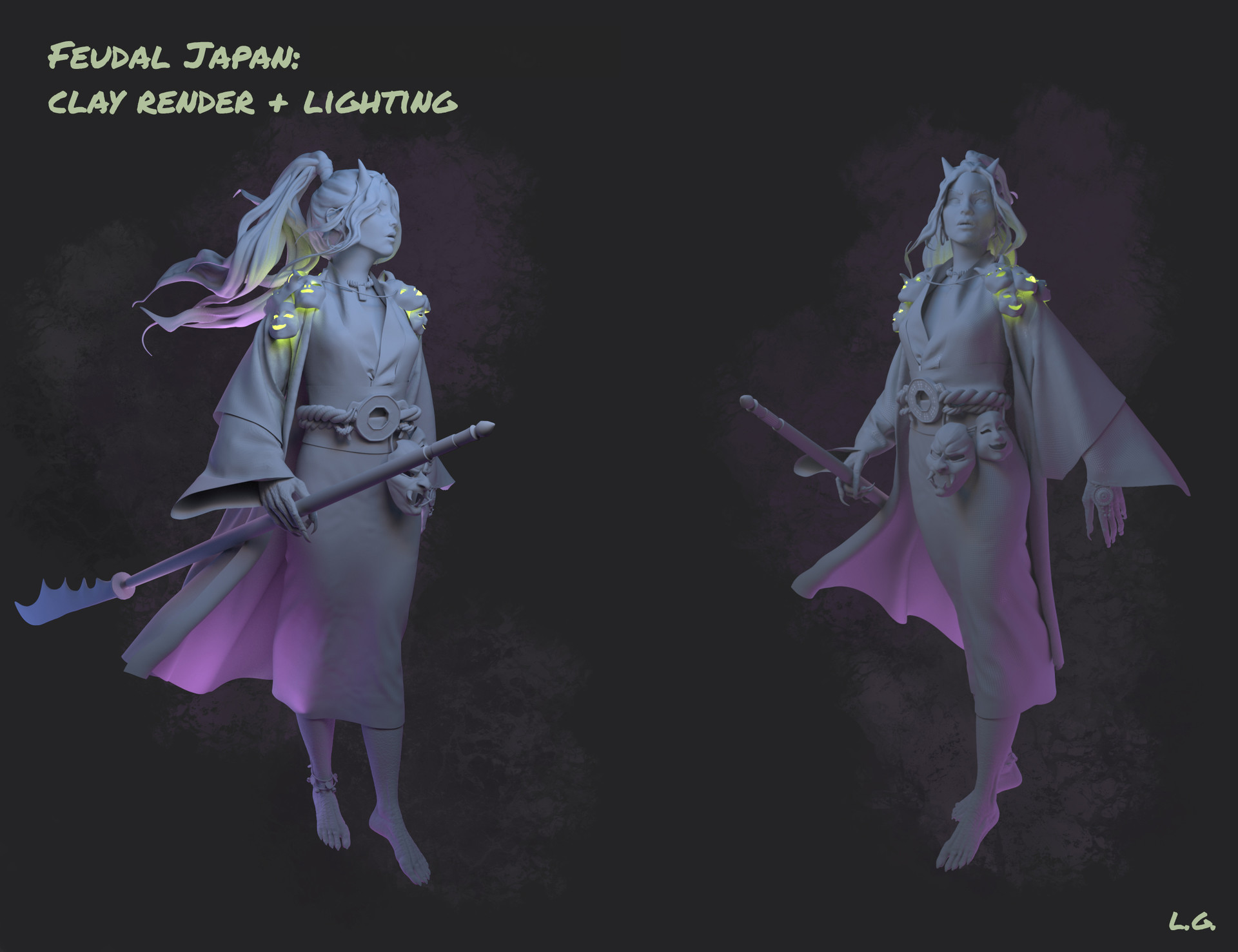 Lea Gagnoud - Artstation Edo Challenge Hannya