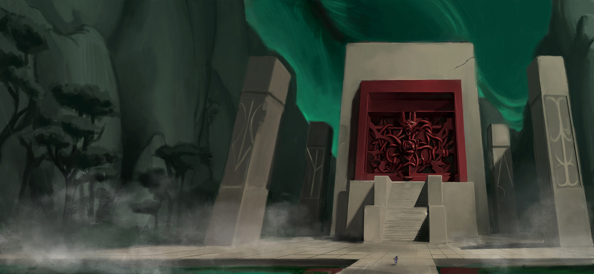 ArtStation - Hades Entrance.