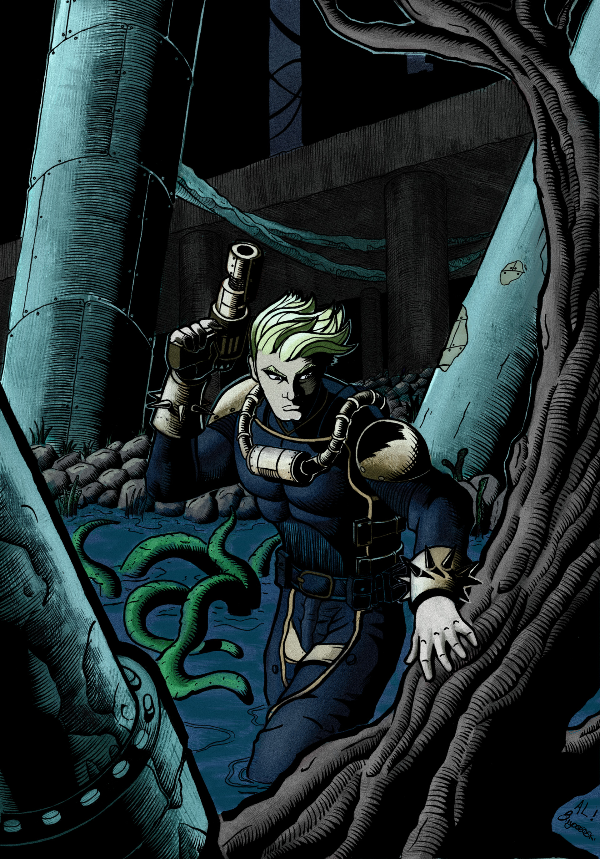 ArtStation - Solar Blades & Cosmic Spells - Ambush