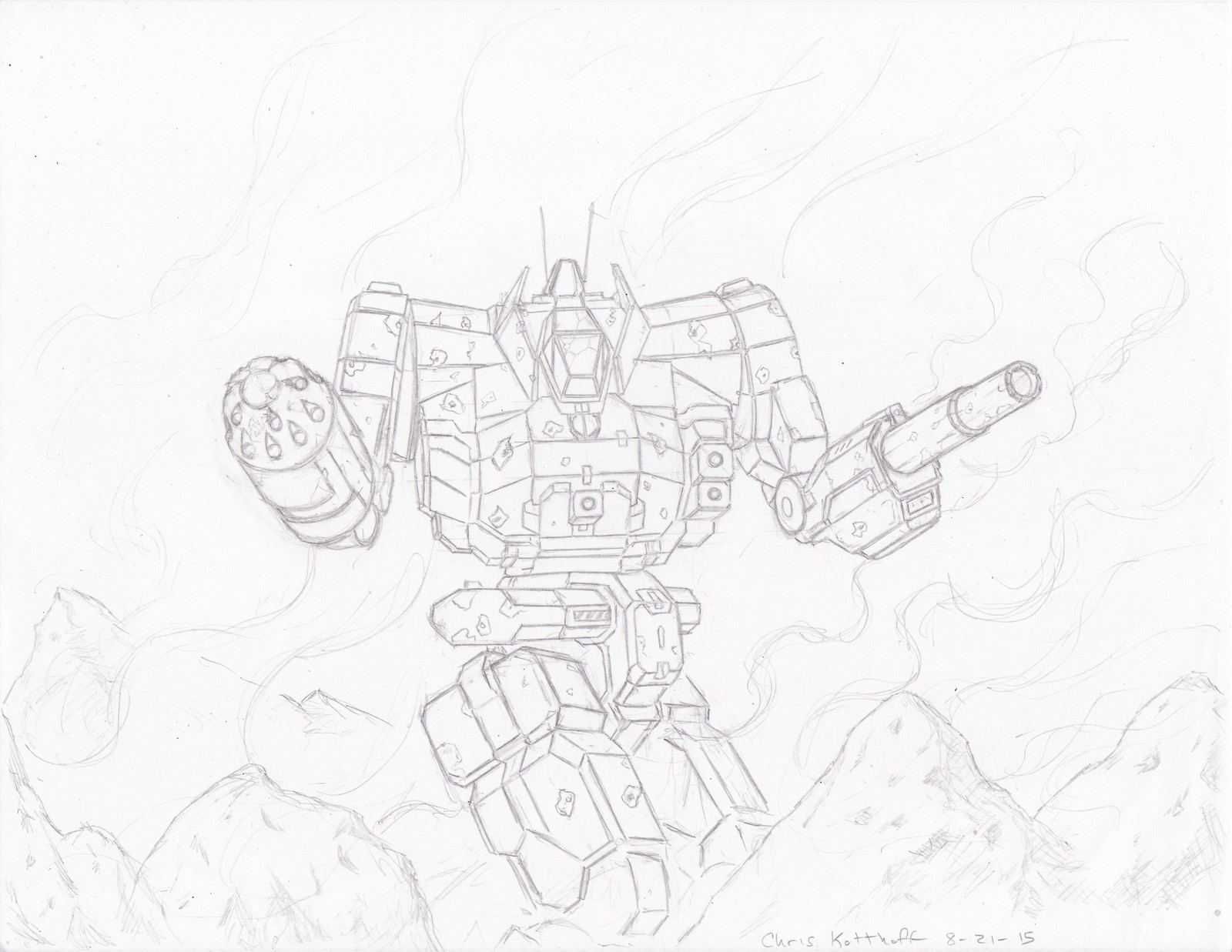 Chris Kotthoff - MechWarrior - various Mech designs of Battletech and ...