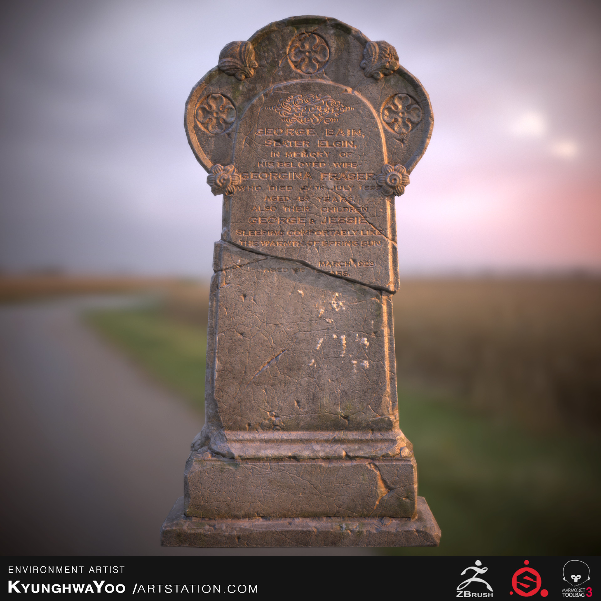 ArtStation - tombstone