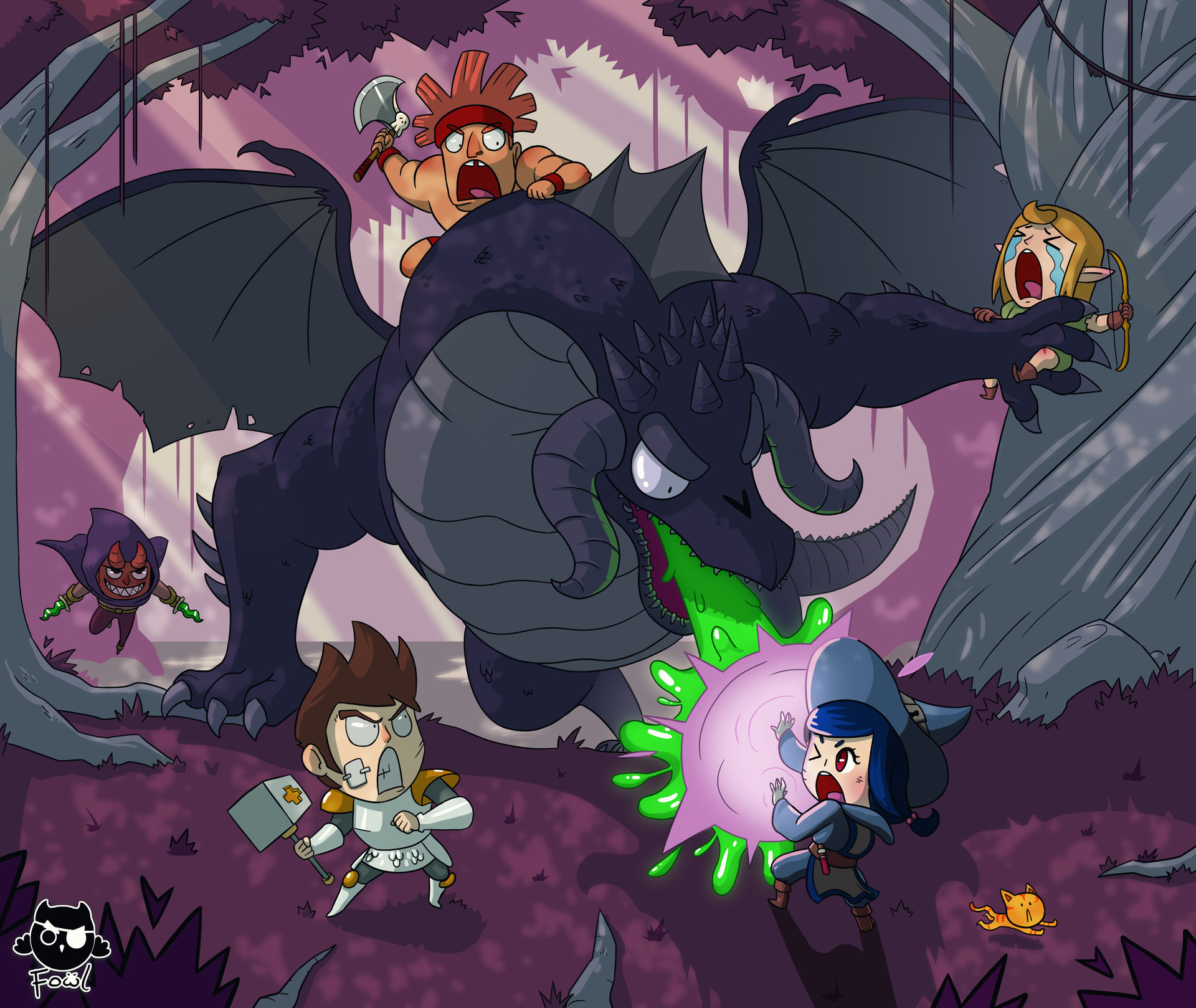 ArtStation - The Swamp of the Black Dragon