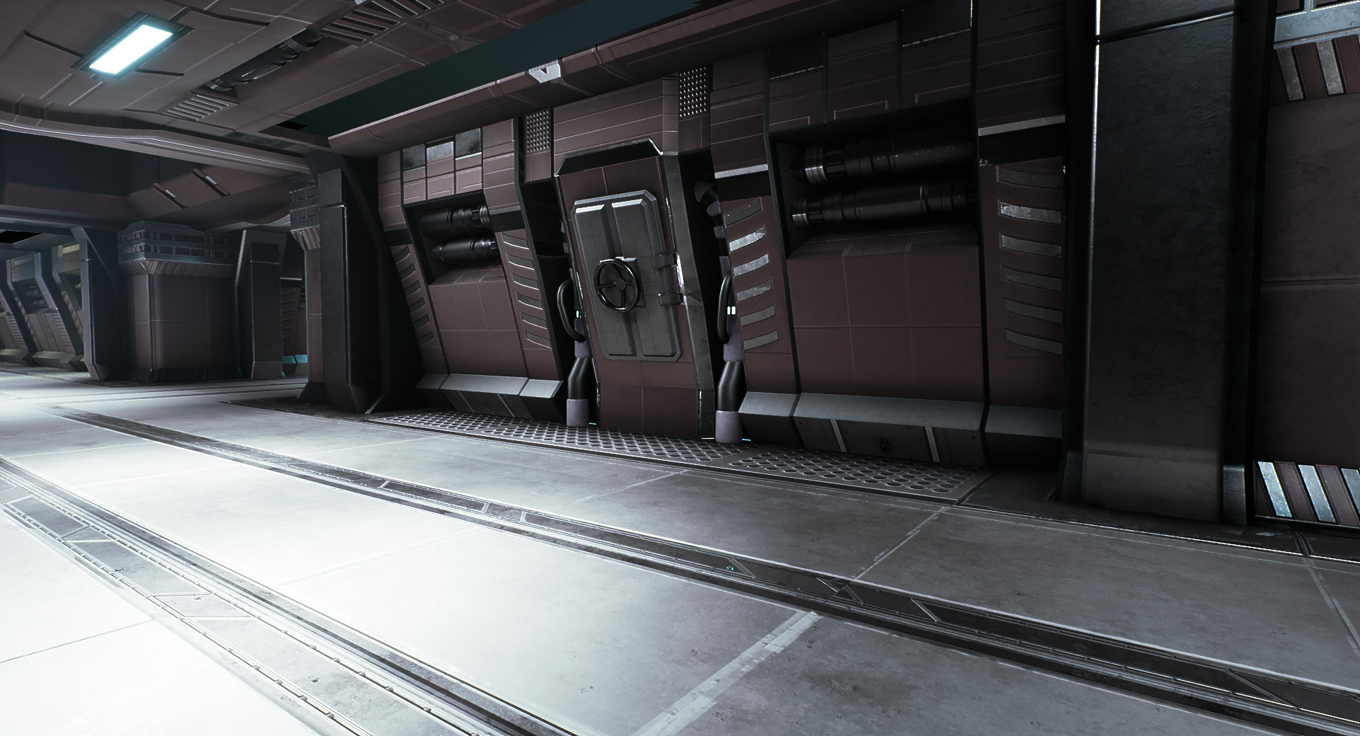 Lewis Seed - Mass Effect Sci-fi Hallway