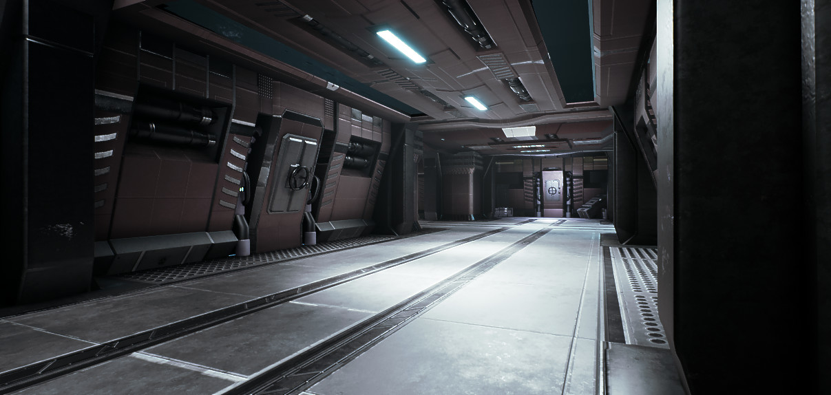 Lewis Seed - Mass Effect Sci-fi Hallway