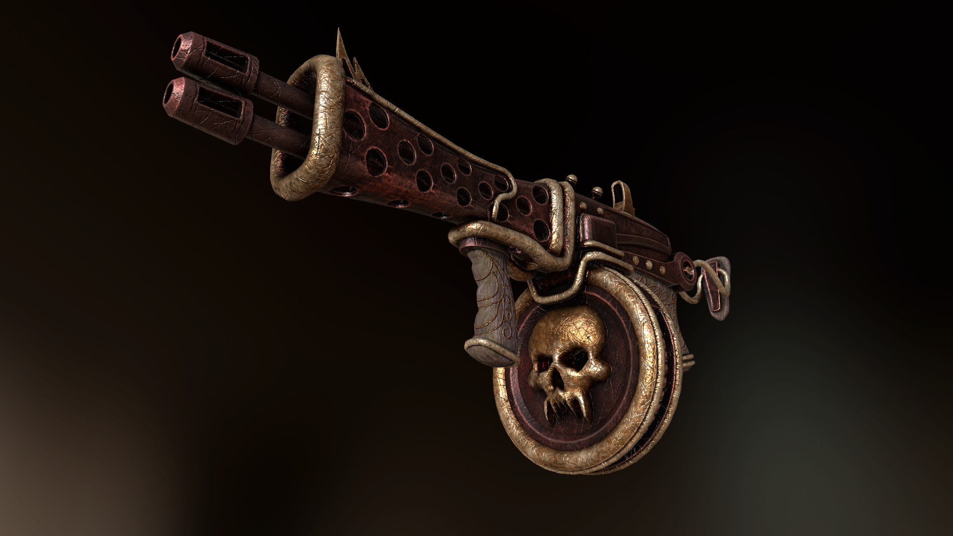 ArtStation - Steampunk Tommy-gun