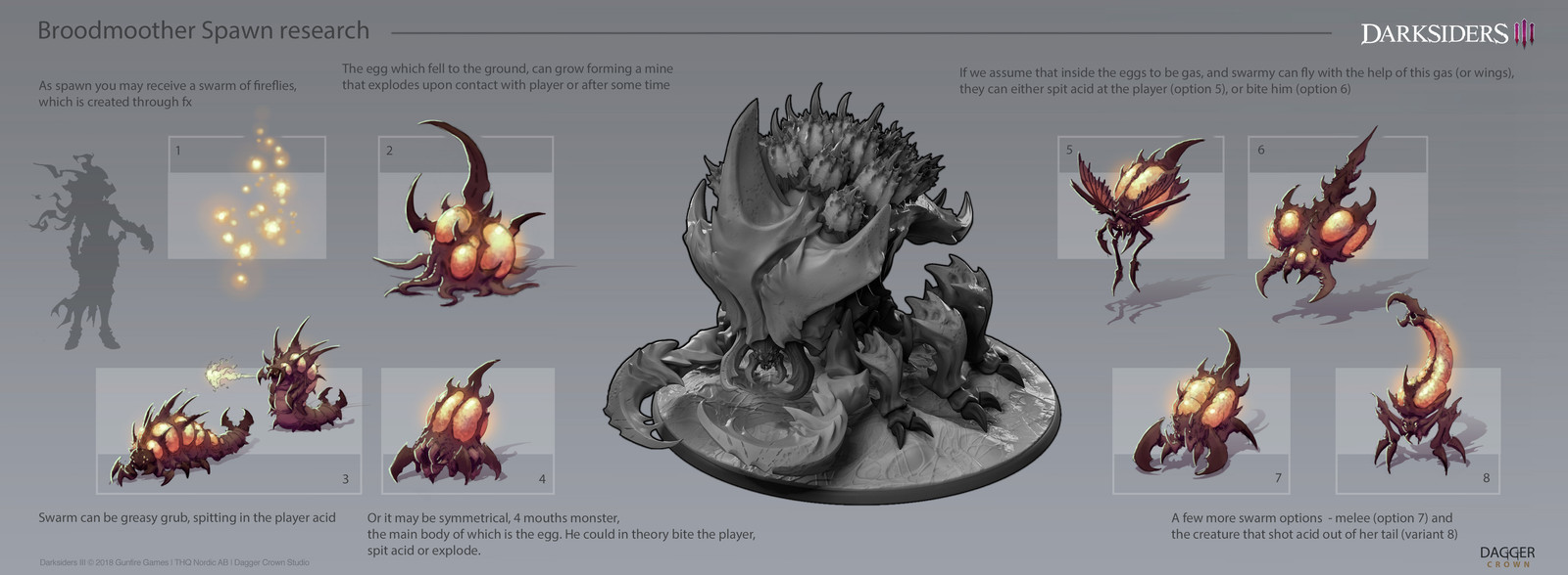 DAGGER CROWN STUDIO - Darksiders 3 | Broodmother spawn