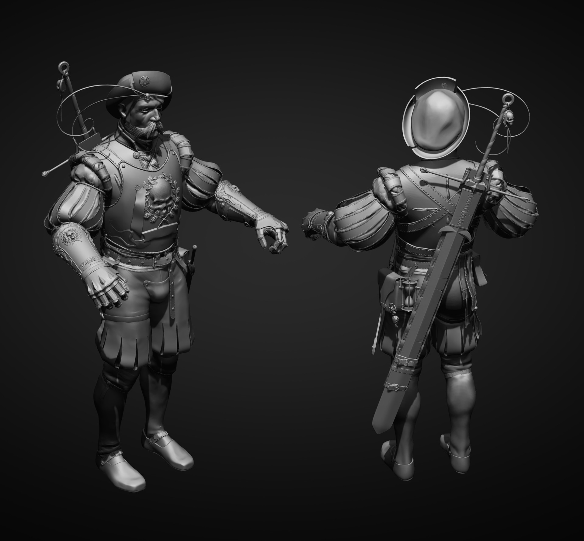 ArtStation - Vermintide Preporduction Character - Greatsword - 2013