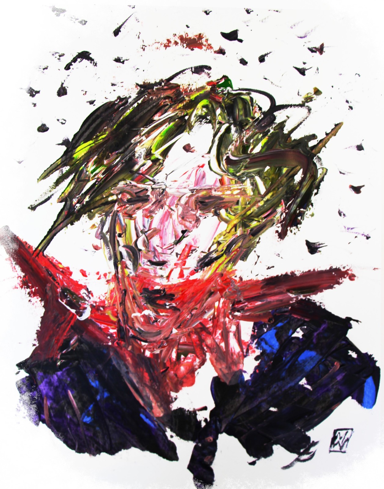 Mike Wehner - Abstract Pallet Knife Superhero Traditional Art Collection