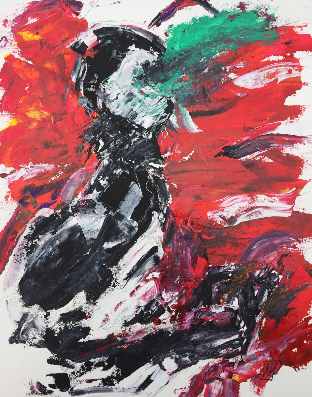 Mike Wehner - Abstract Pallet Knife Superhero Traditional Art Collection