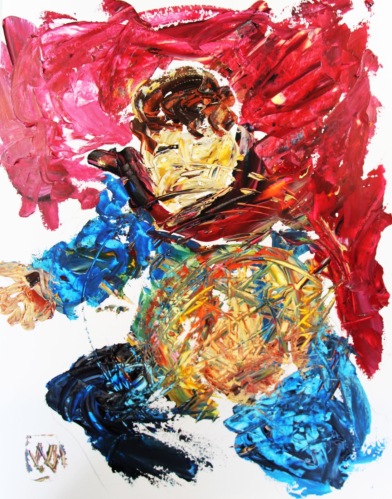 Mike Wehner - Abstract Pallet Knife Superhero Traditional Art Collection