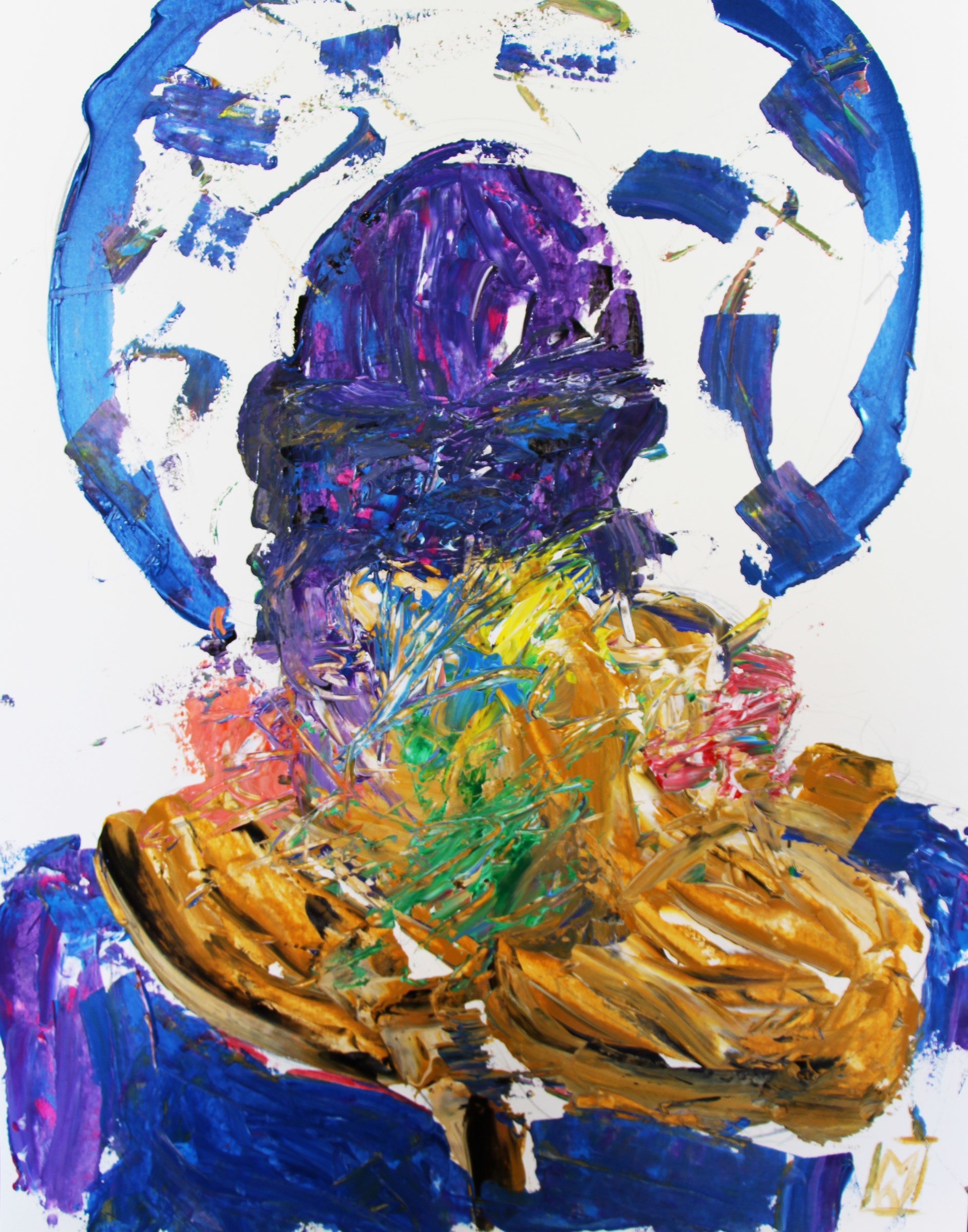 Mike Wehner - Abstract Pallet Knife Superhero Traditional Art Collection