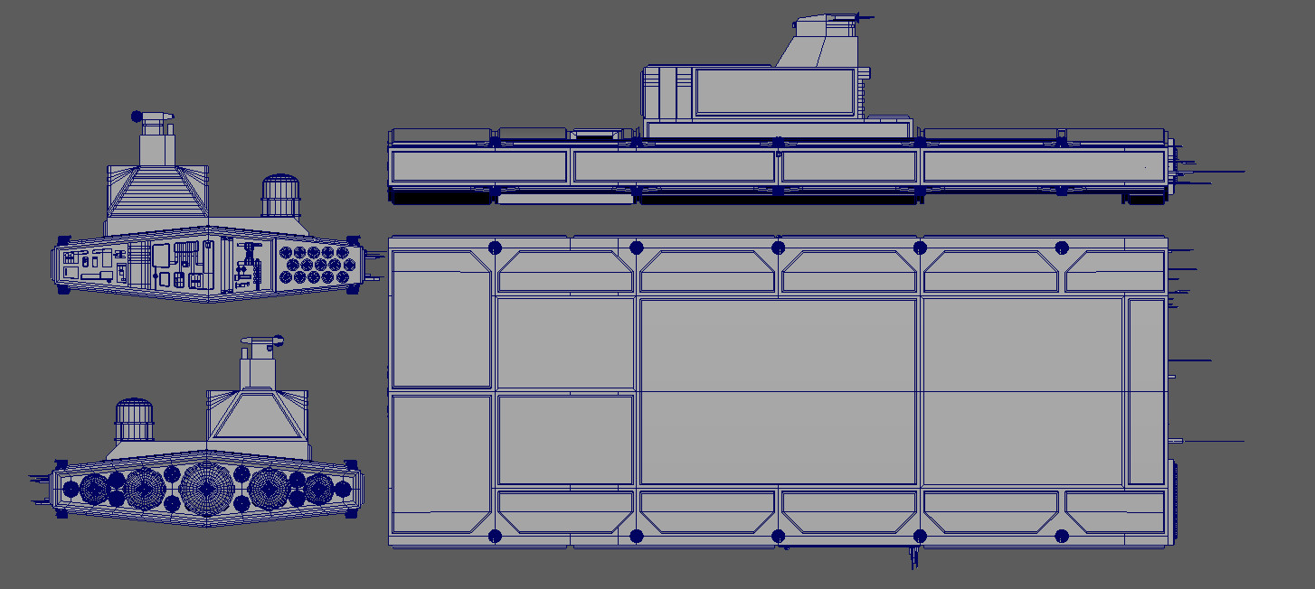 John Cavalieri - Capital Ship Mnemosyne Low Poly