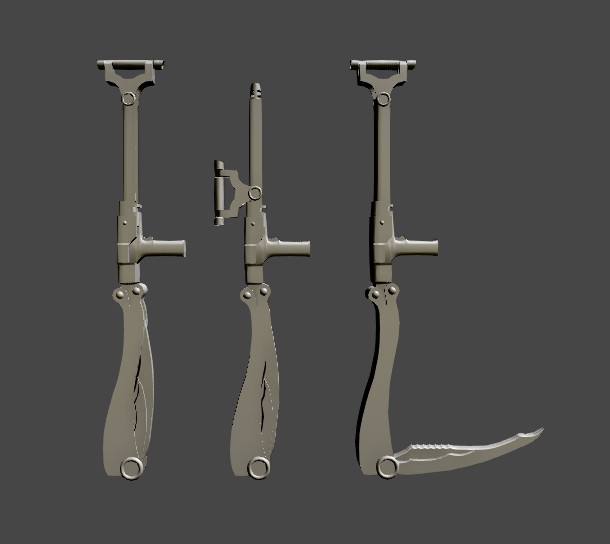 ArtStation - Sniper-Scythe Weapon