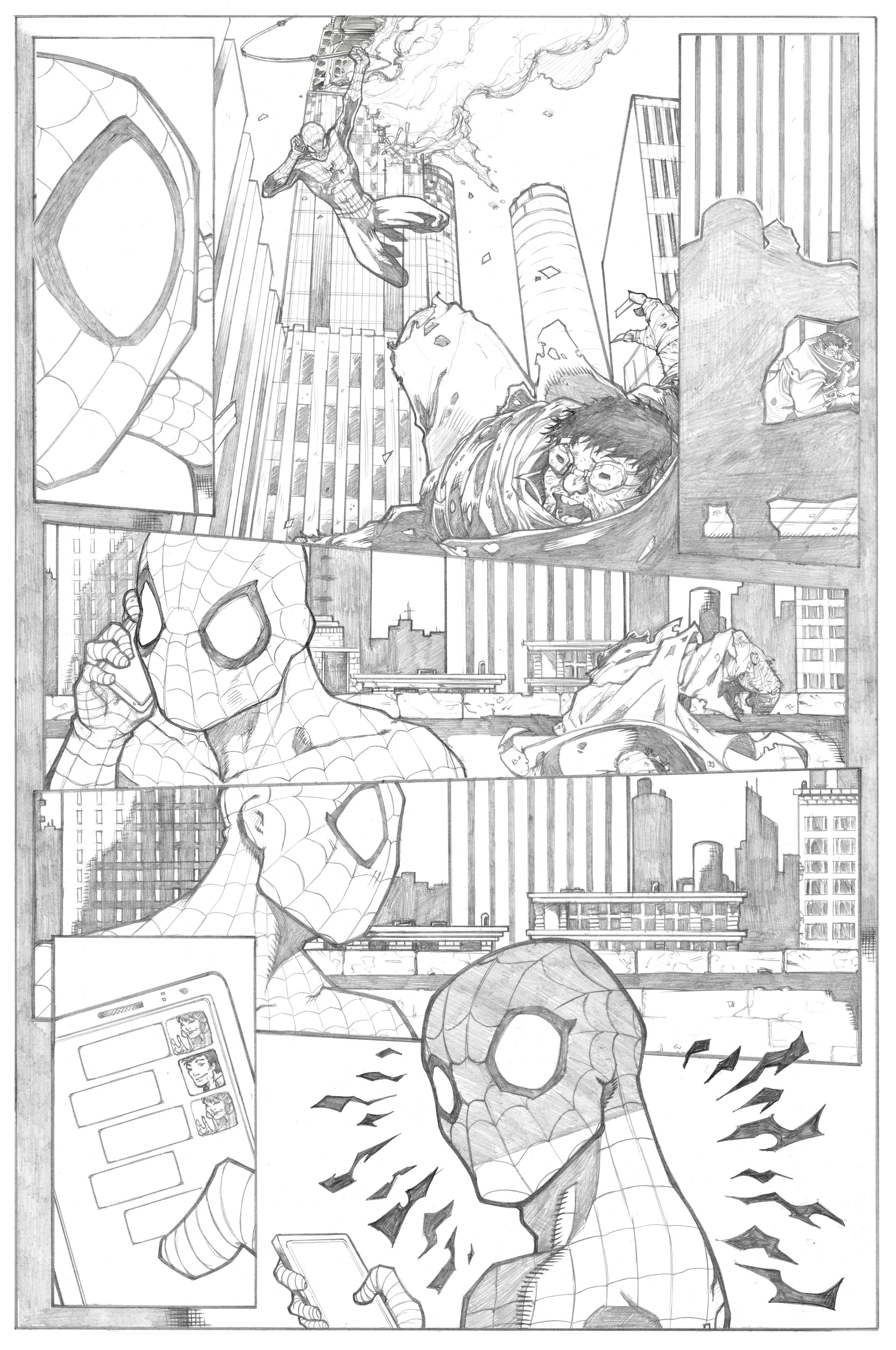 ArtStation - Amazing Spider-Man Page 3 - Pencil
