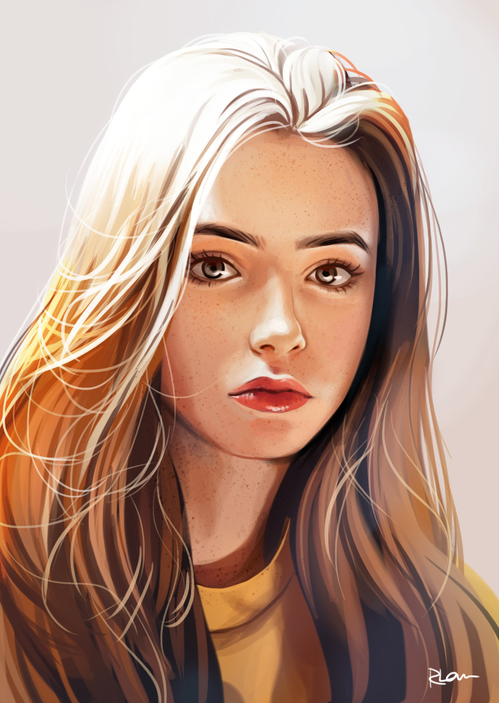 ArtStation - Portrait Study of Lily Collins (2018)