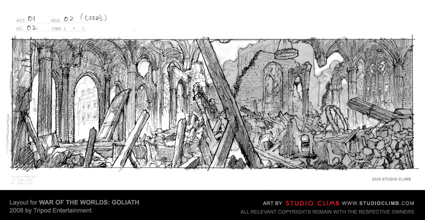 ArtStation - Layout design for War of The Worlds: Goliath