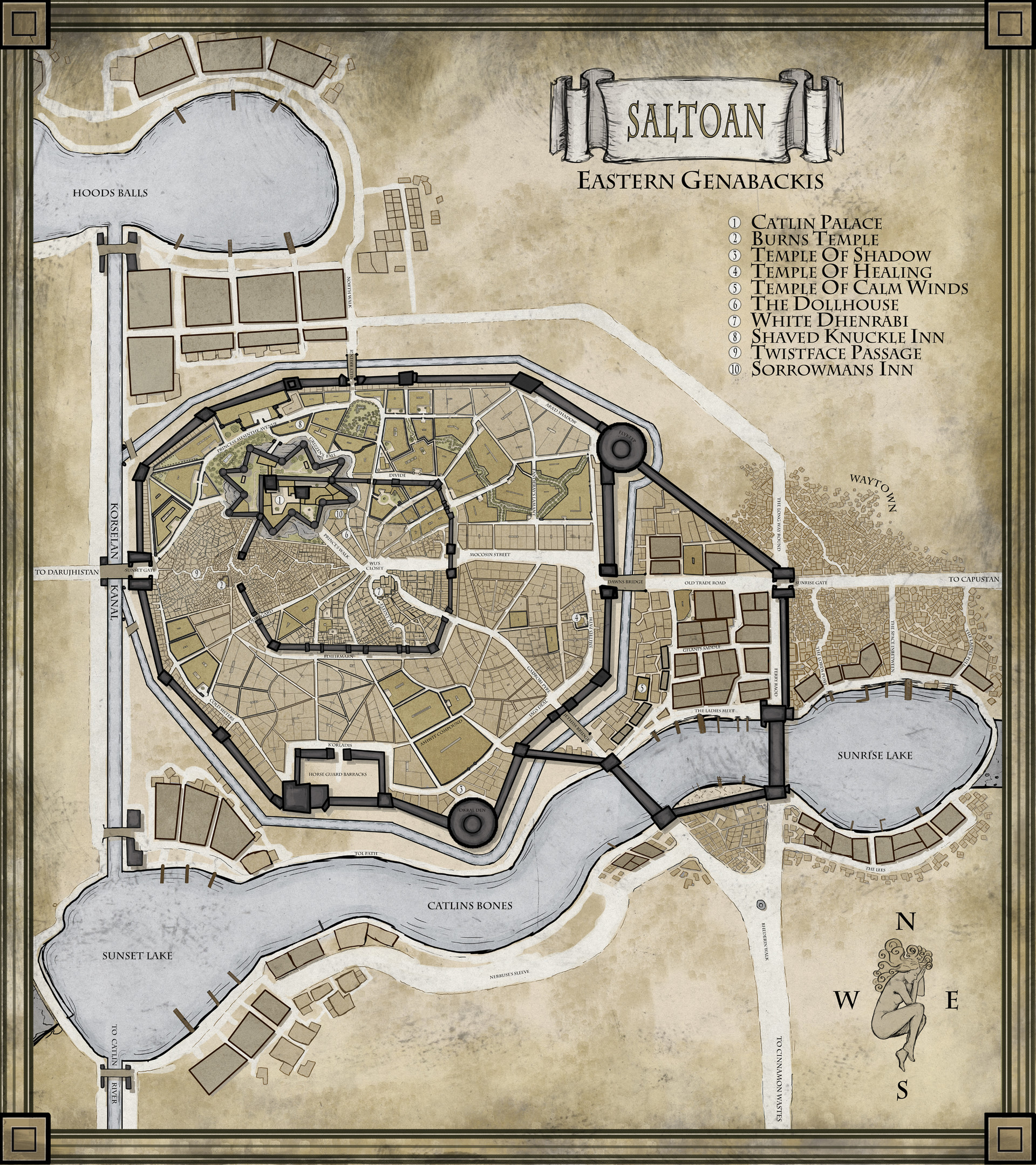 ArtStation - Map of Saltoan - Malazan Personal Project