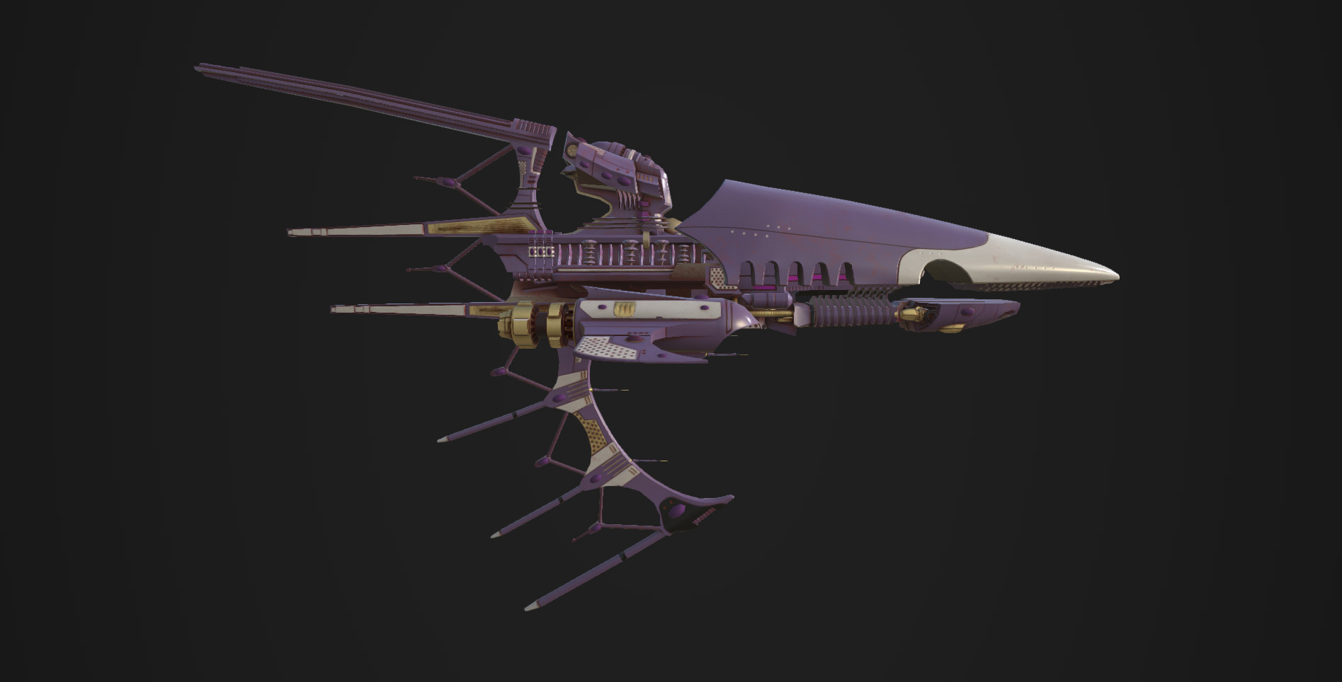 ArtStation - Aconite Eldar (Battlefleet Gothic Armada)