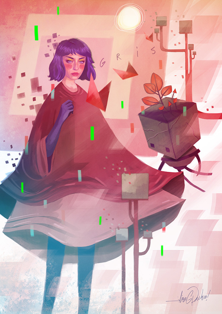 Gris fan art by Javier G. Pacheco : r/ImaginaryGaming