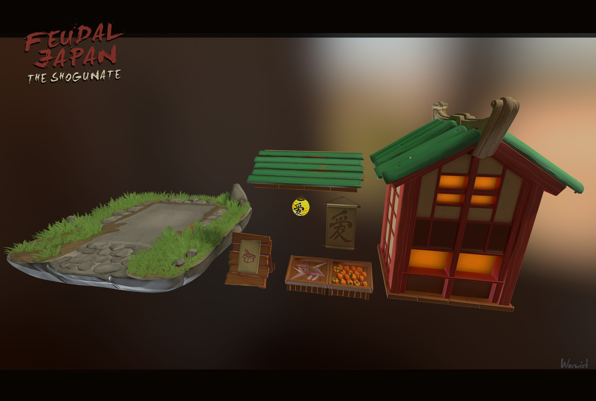 🔸Warwick . - Feudal Japan: The Shogunate - Prop Art (rendered) Shop