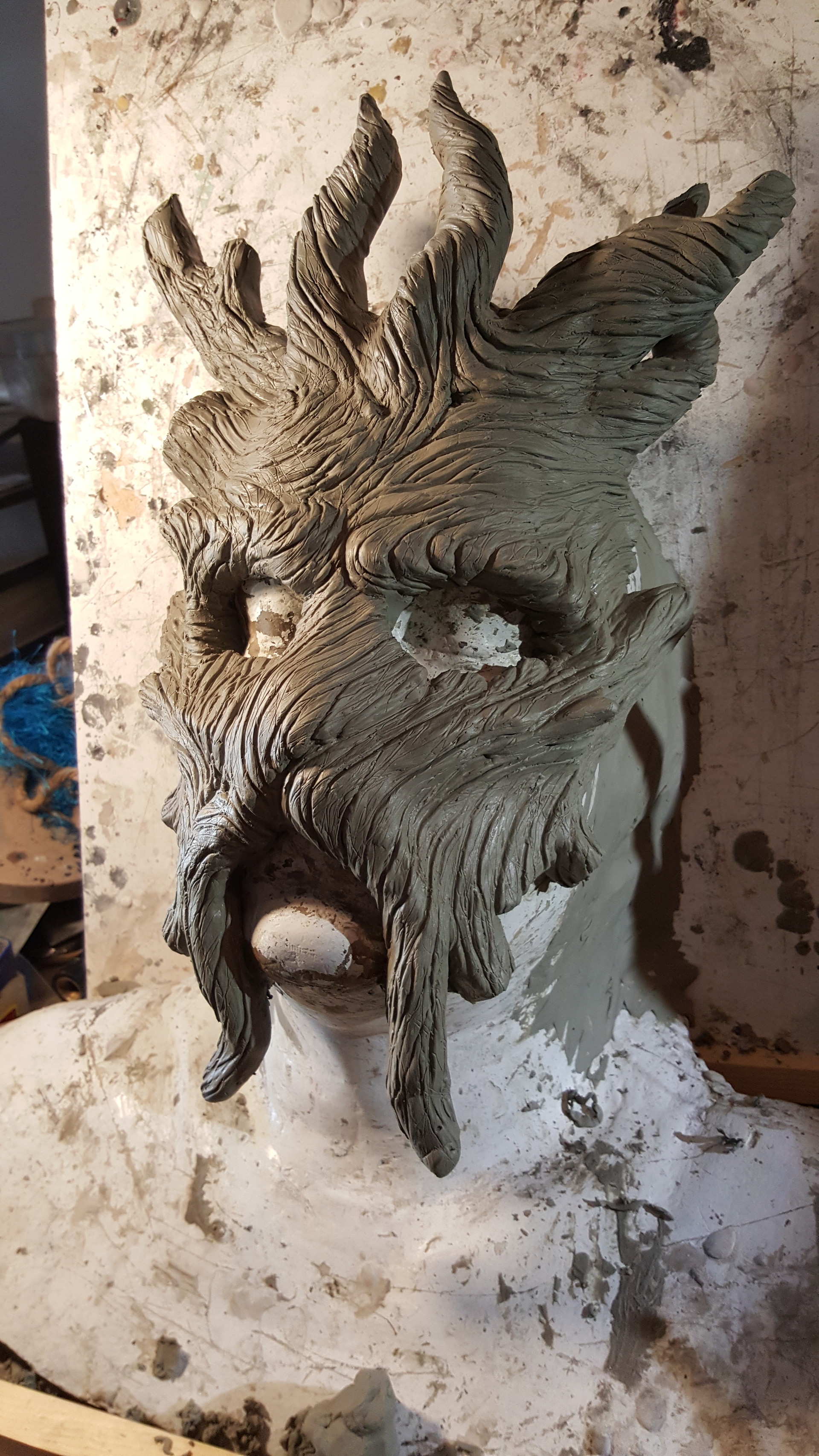 ArtStation - "wooden" mask sculptures