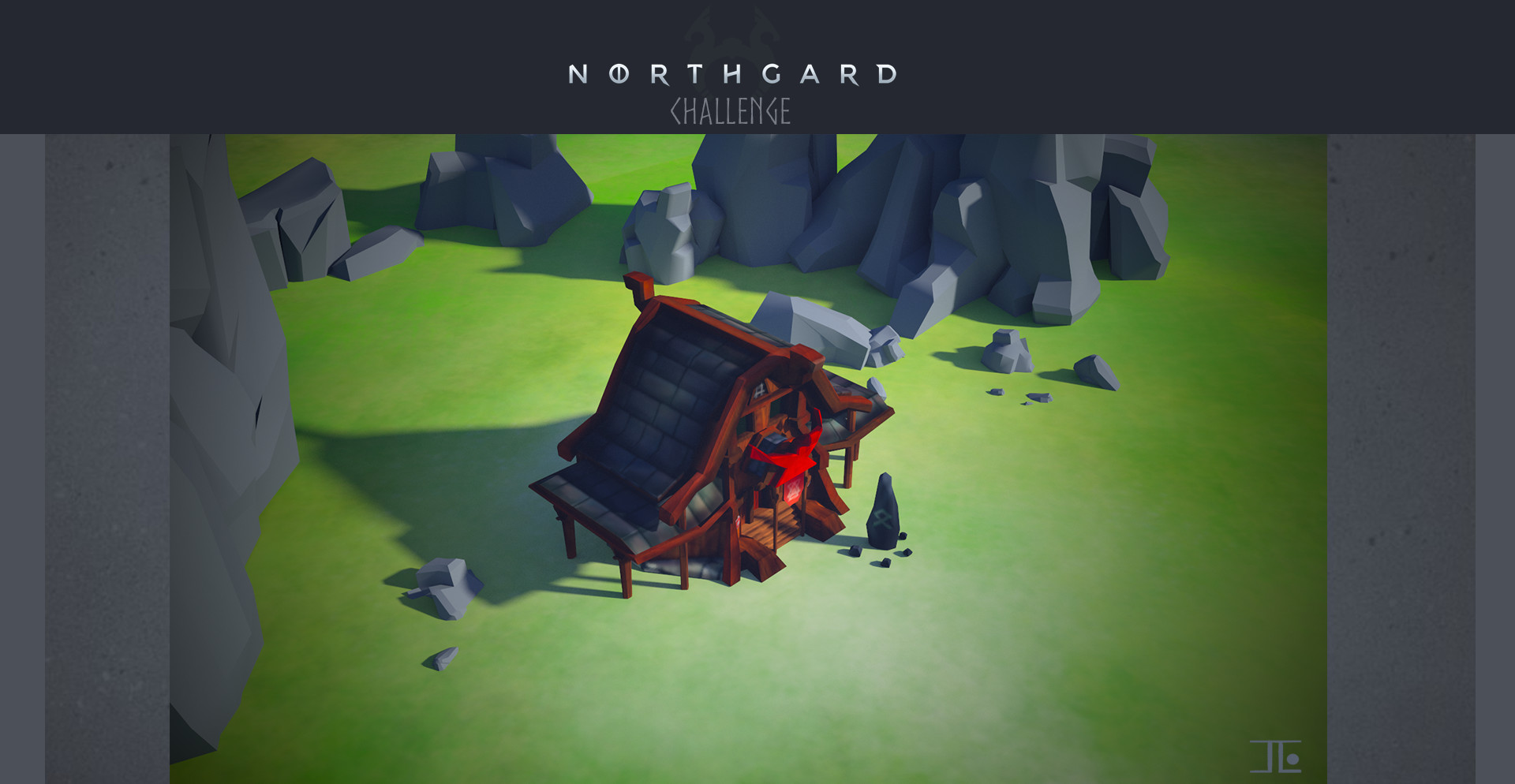 ArtStation - Odin Building - Northgard Challenge