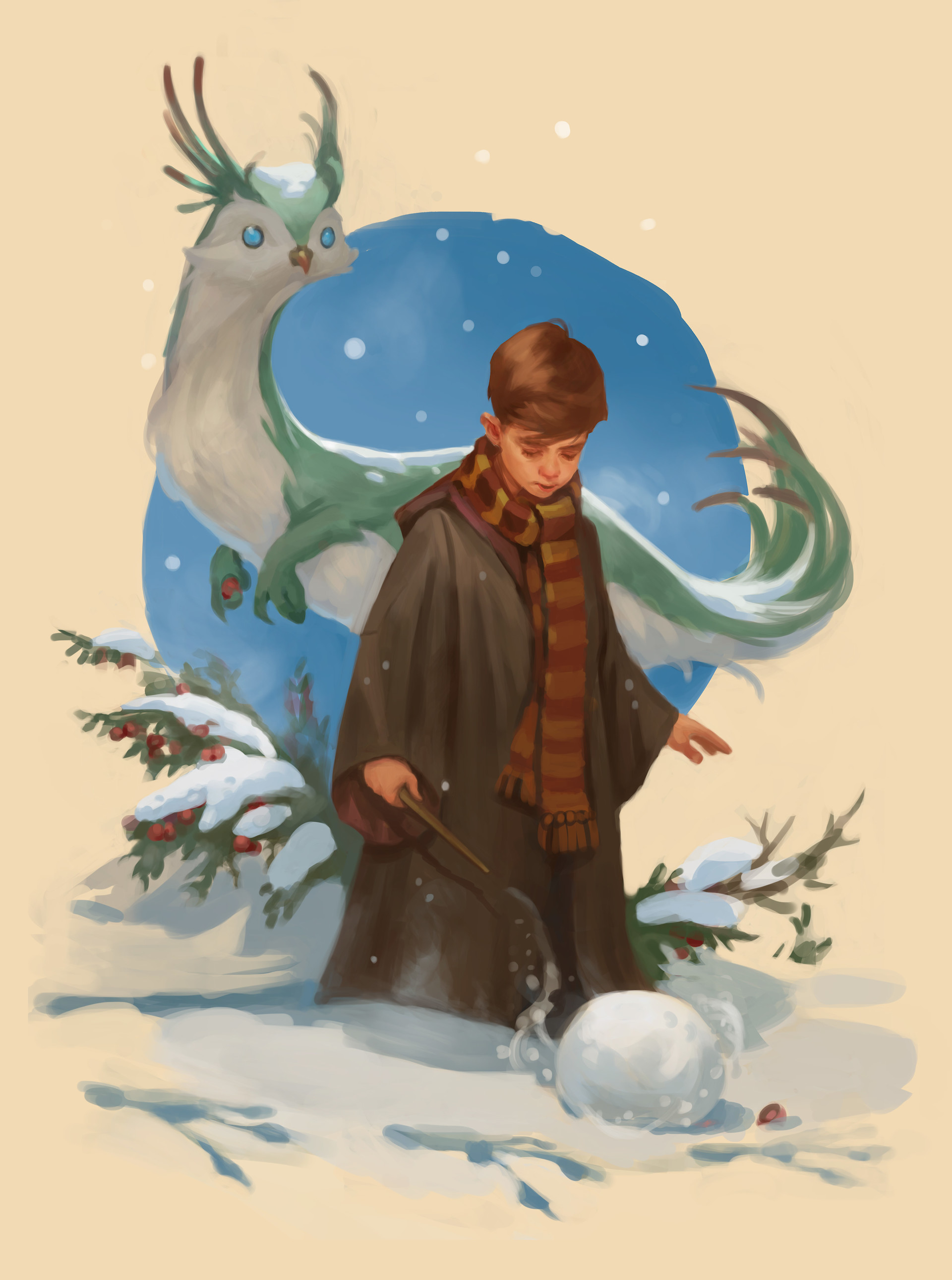 ArtStation - Creating a magical snowman