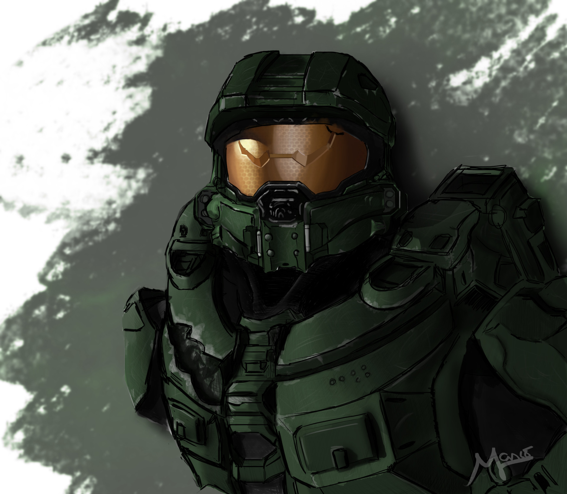ArtStation - Sierra 117 - John "Master Chief"