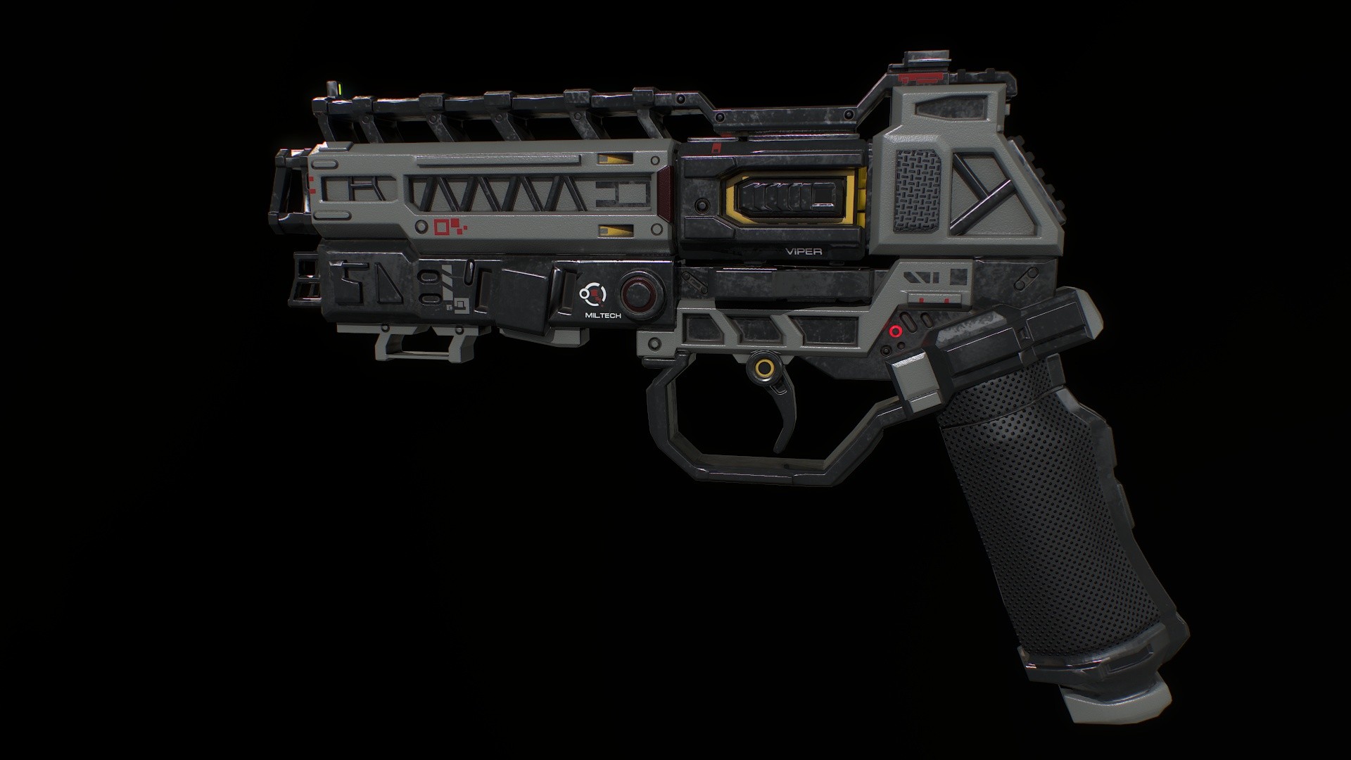 ArtStation - Futuristic heavy pistol