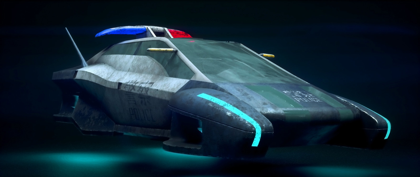 Nicholas Ciantar - Cyberpunk Police Car