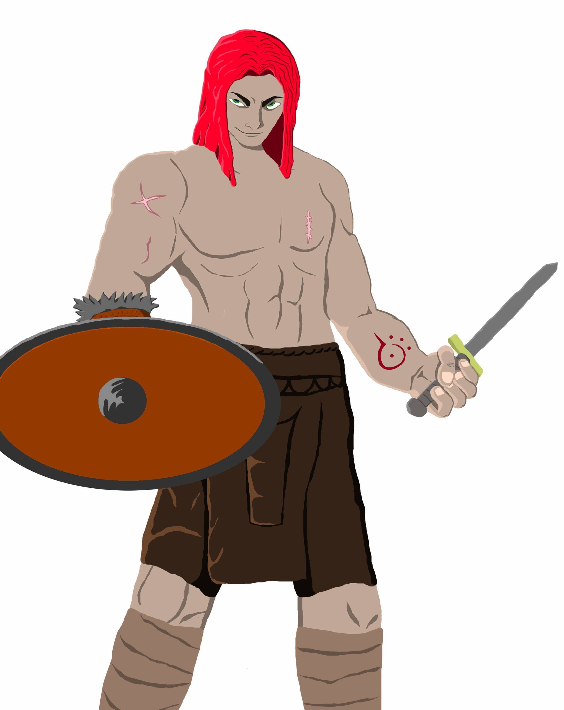 ArtStation - Half-Giant, Half-Human Gladiator