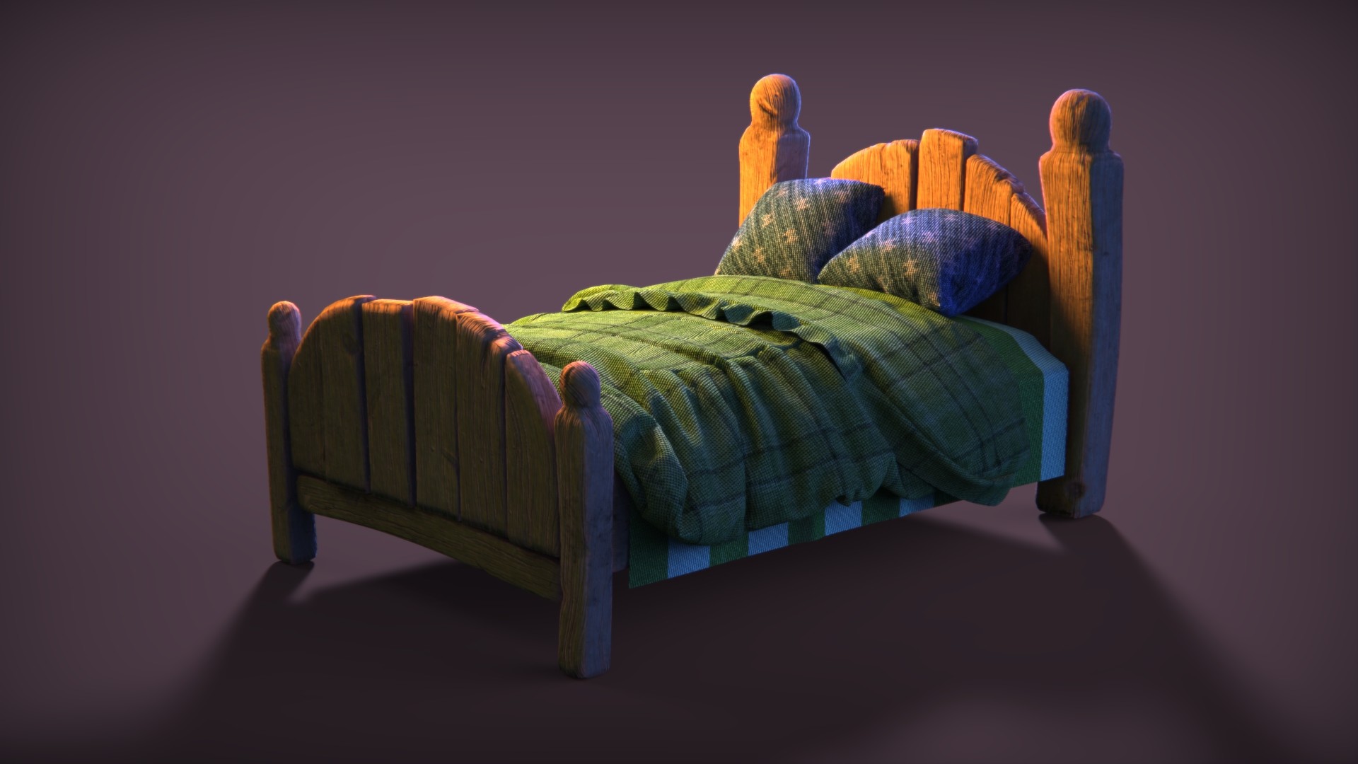 ArtStation - Cartoon Bed