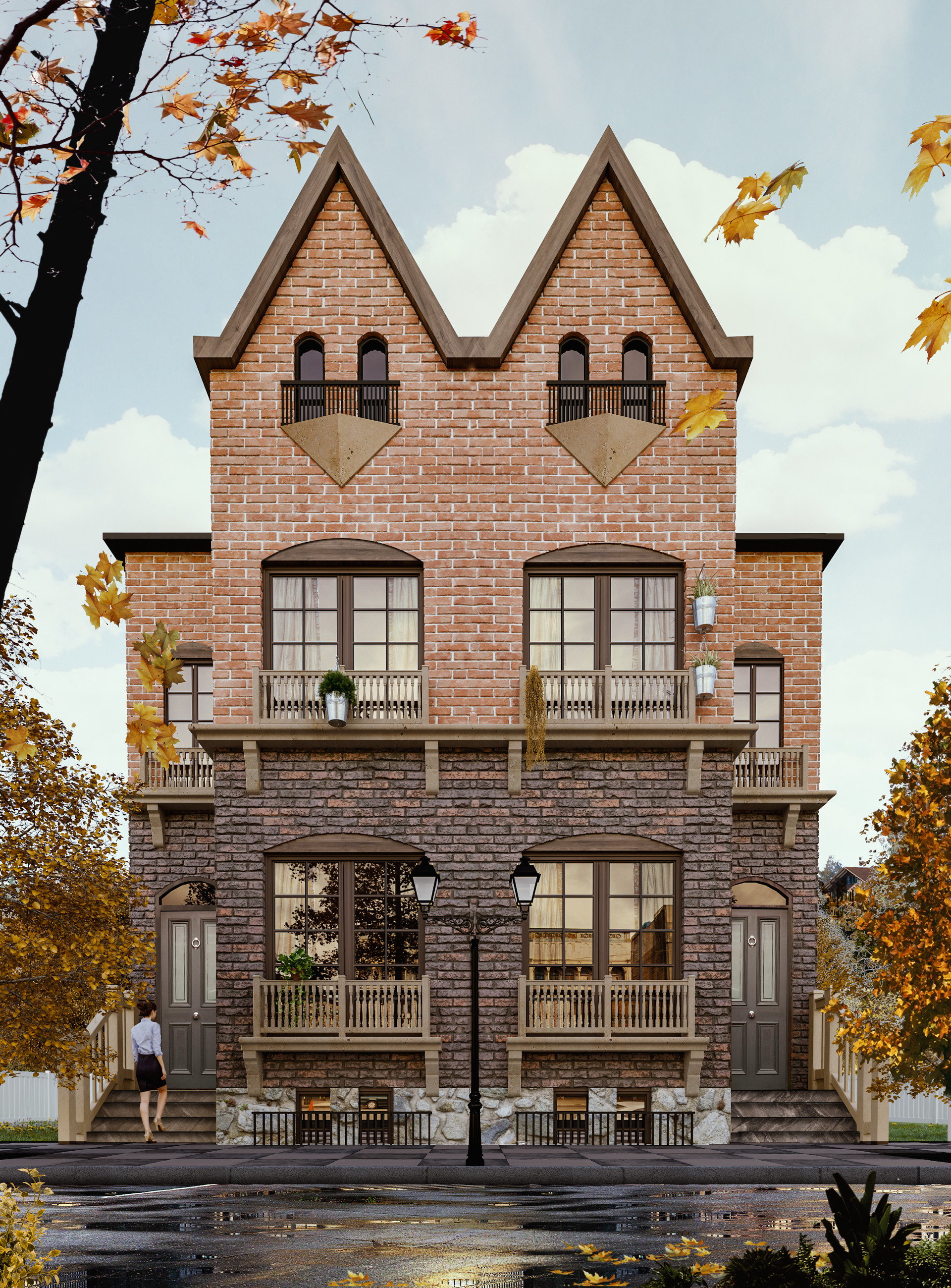 ArtStation - ARCHİTECTURE BRİCK RENDER & POST PRODUCTİON