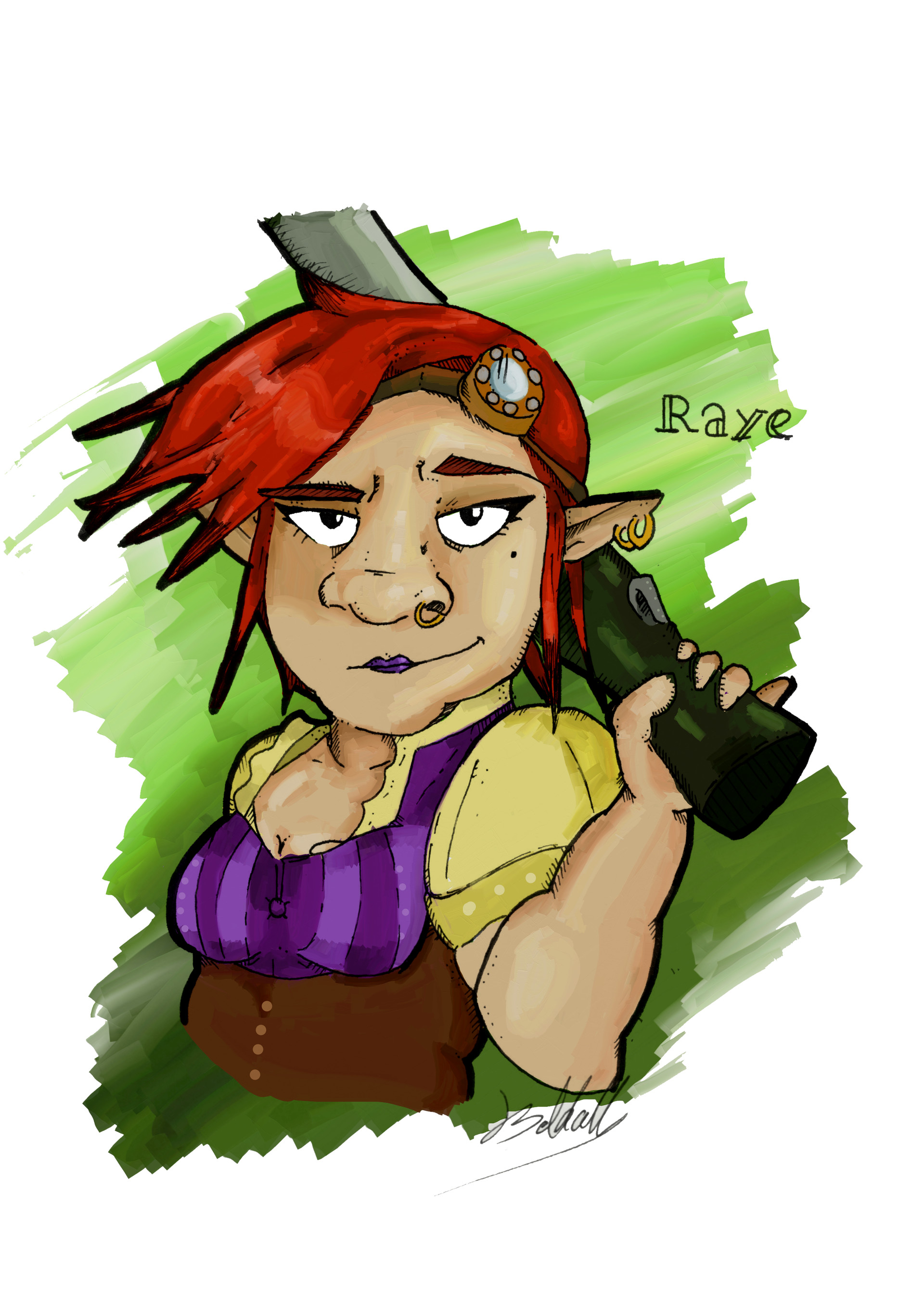 ArtStation - Original Character "Raye" Gnome