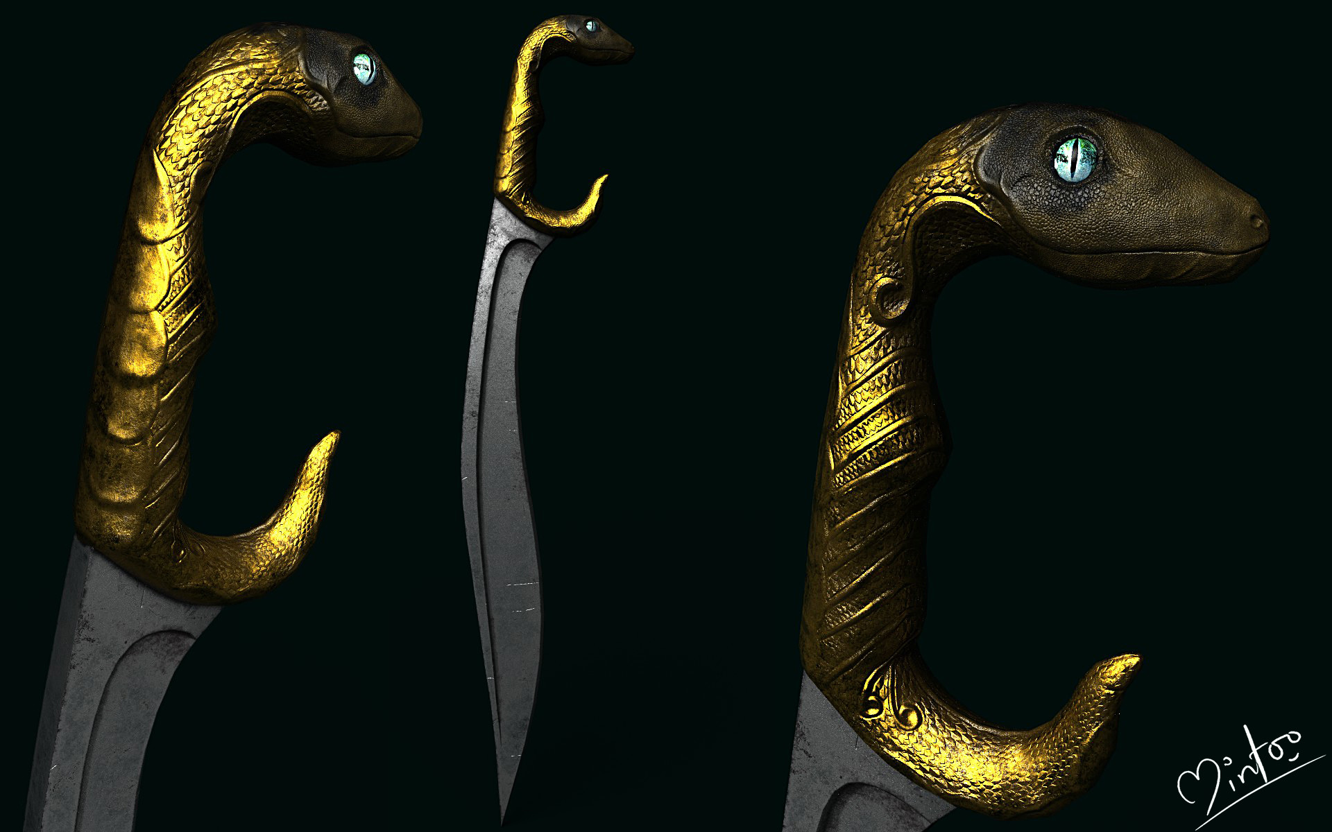 ArtStation - Snake_Knives