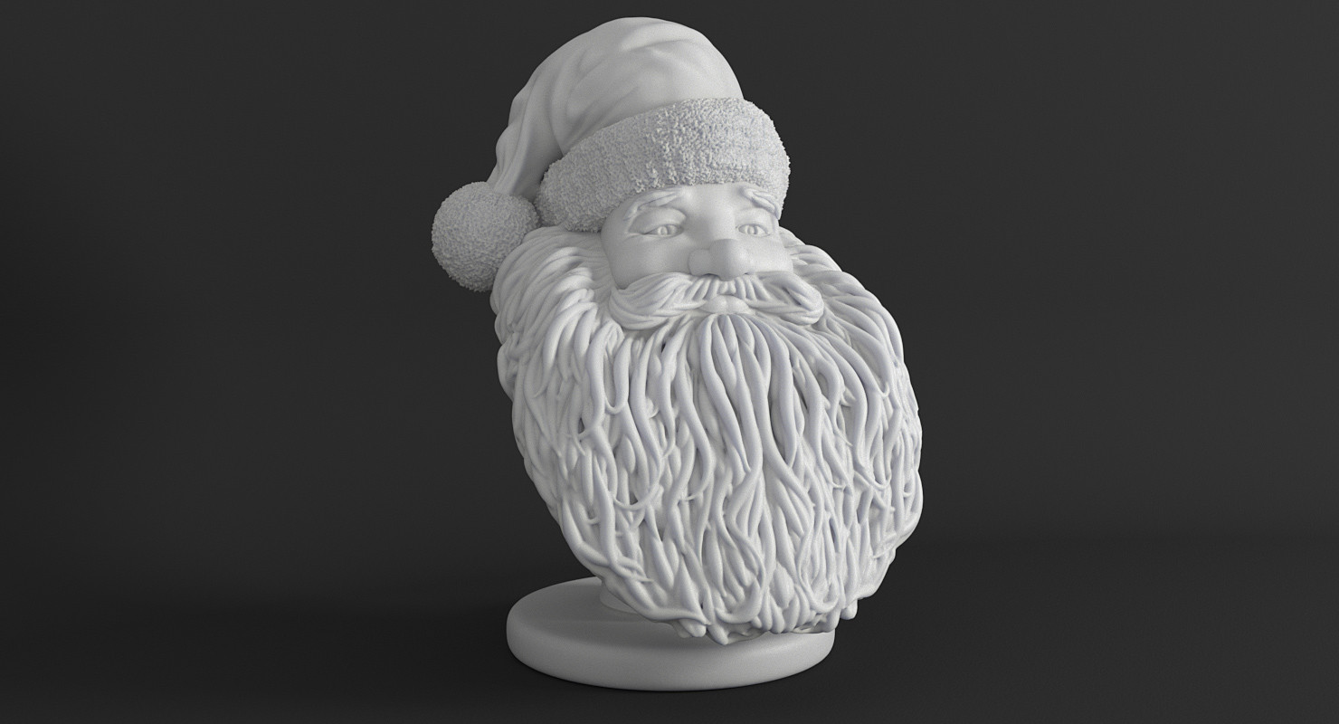 ArtStation - Santa Clause Printable Bust Sculpt