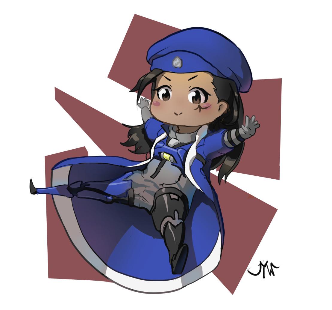 how to draw chibi ana overwatch