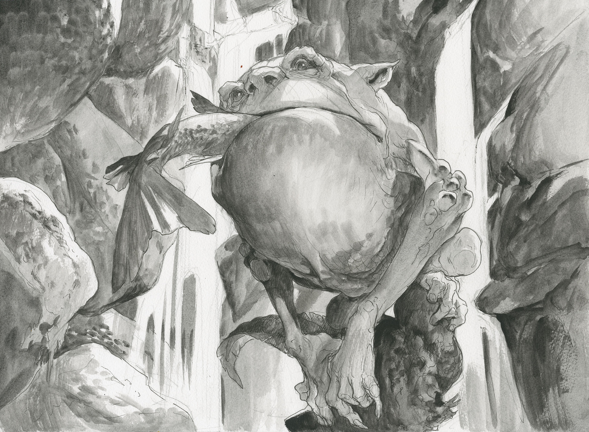 jesper-ejsing-art-id-406381-slippery-bogle-greytones.jpg (1920×1409)-花瓣网