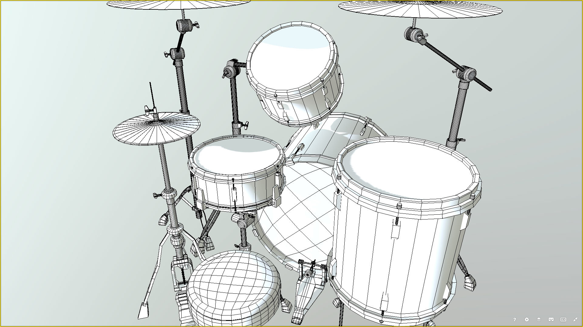 Claudio Naviglio - Drum Set lowpoly