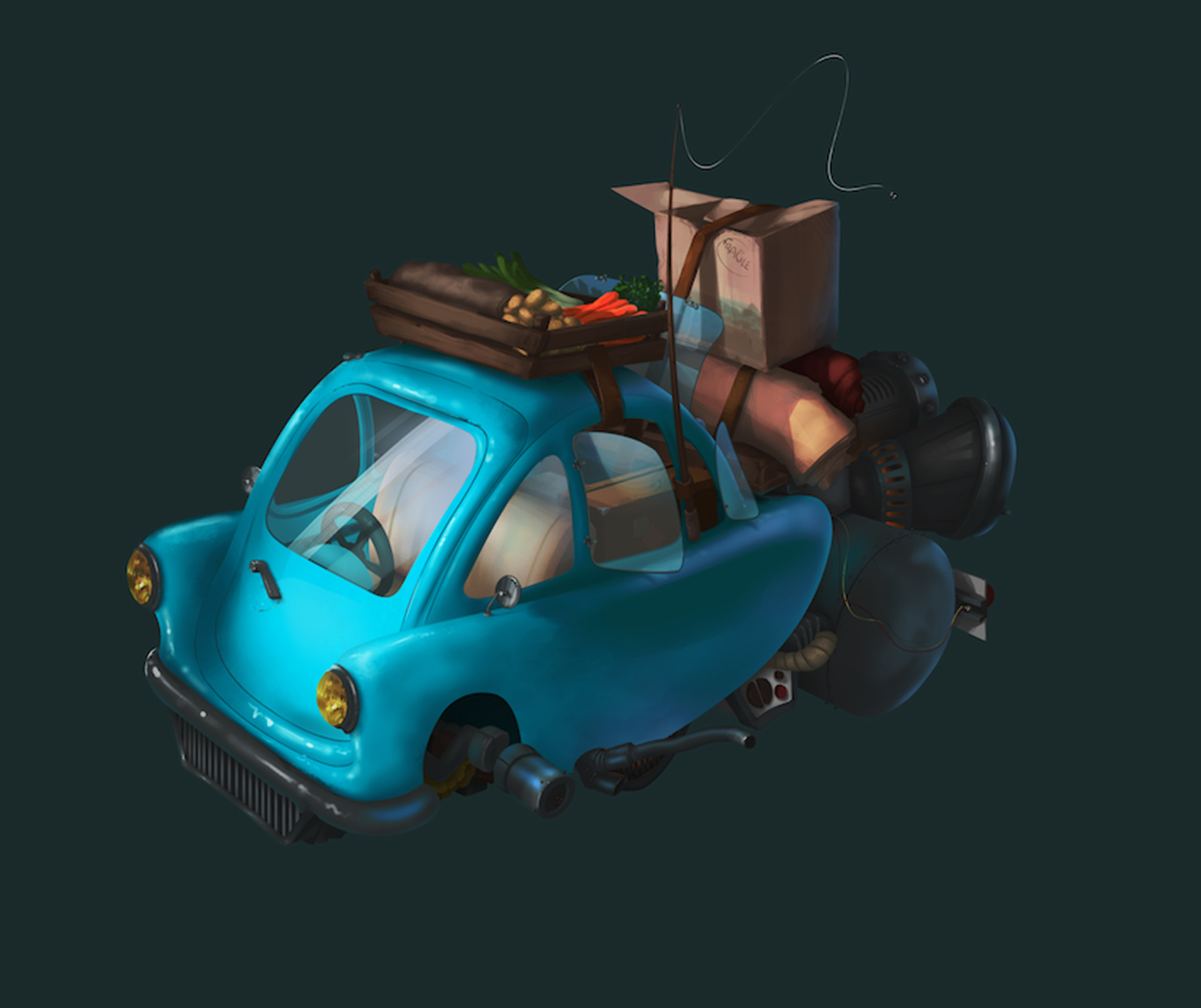 ArtStation - la Voiture de Prosper by Louis Torres